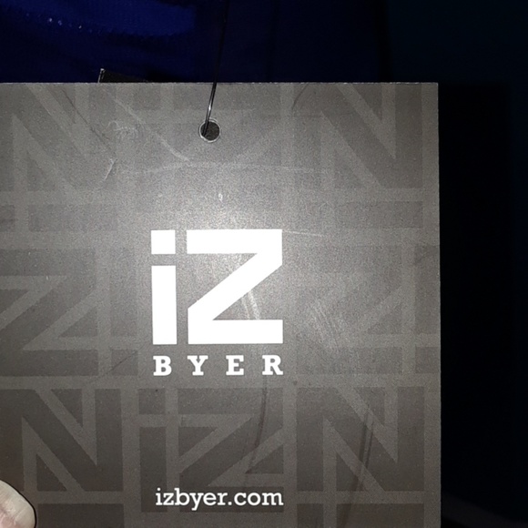 Iz Byer | Tops | Iz Byer Sheer Cobalt Blue Cowl Neck Top | Poshmark